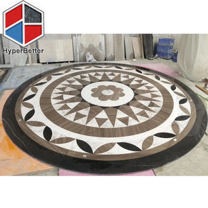 Buy Round Waterjet Medallion Tiles Marble from Xiamen Hyperbetter ...