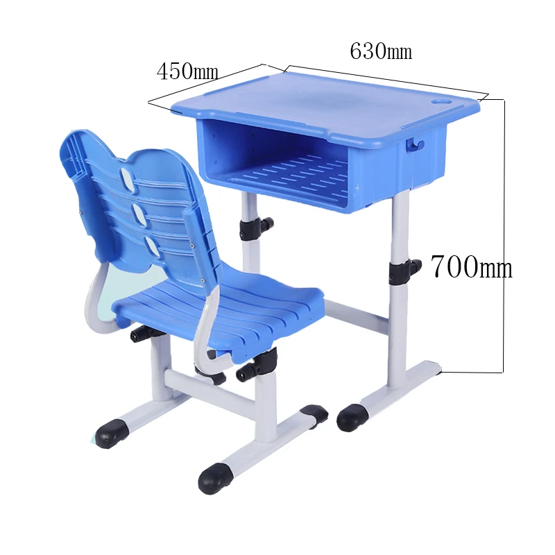 Buy School Classroom Furniture Student Height Adjustable Desk And Chairs from Guangxi Hongkai ...
