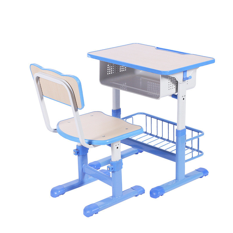Buy School Classroom Furniture Student Height Adjustable Desk And Chairs from Guangxi Hongkai ...