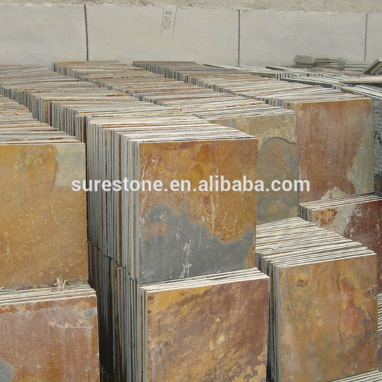Buy Slate Stone Exterior Rusty Wall Slate Tile Interlocking Outdoor ...
