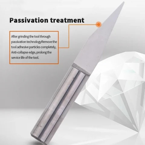 Buy Solid Carbide Flat Bottom V-shape Groove Cnc Engraving Bits 4mm ...