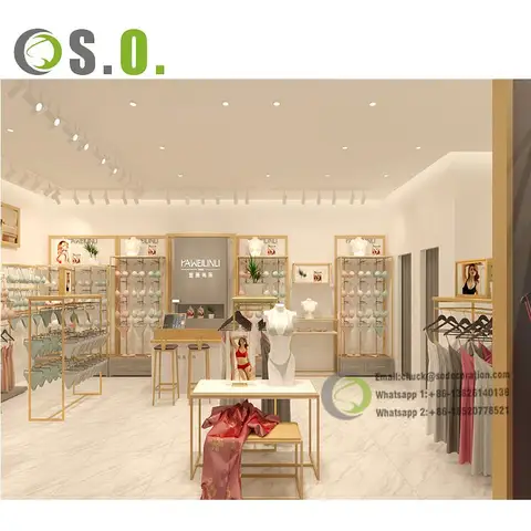 Buy Tailor-made Bra Shop Interior Design Display Stands Retail Lingerie ...