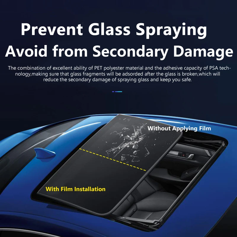 Buy Tpu Car Roof Skylight Film Explosion-proof Anti-heat Car Window ...