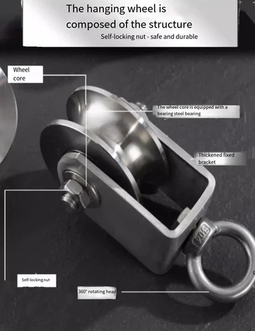 Buy U-shaped V-shaped Fixed Lifting Pulley Complete 304 Stainless Steel ...