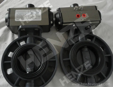 Buy Upvc, Cpvc, Pph, Pvdf, Frpp Plastic Actuated Butterfly Valve from Henze Valves Corporation ...