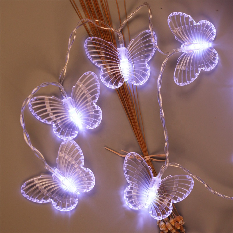Buy Usb Operated String Lights 1.2m 10 Led Butterfly Fairy Lights For ...