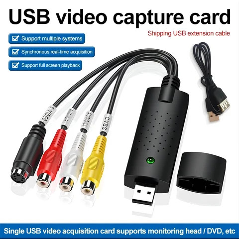 Buy Usb To Cvbs Adapter Easycap Usb 2.0 Video Audio Capture Card ...