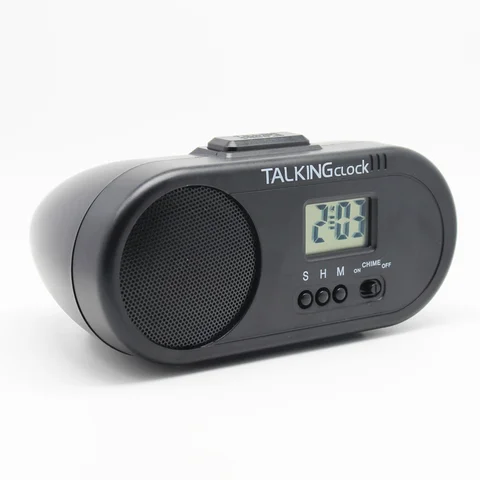 Buy Vintage Radio Shape Spanish Voice Digital Whole Time Chime 7 Inch ...
