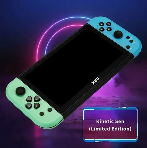 Buy X80 Retro Game Console 7-inch Large Screen 16g Tf Card 10000 ...