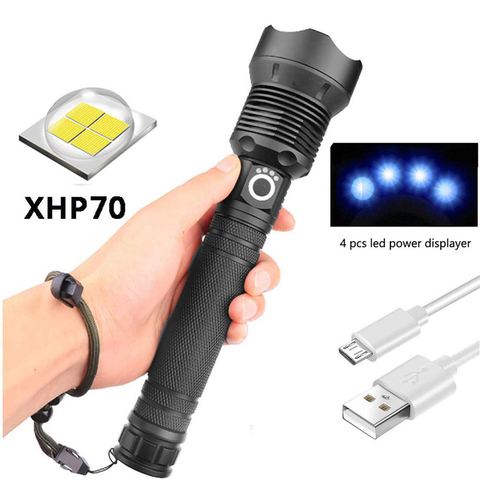 Buy Xhp50.2 Most Powerful Flashlight 5 Modes Usb Zoom Led Torch Xhp50 ...