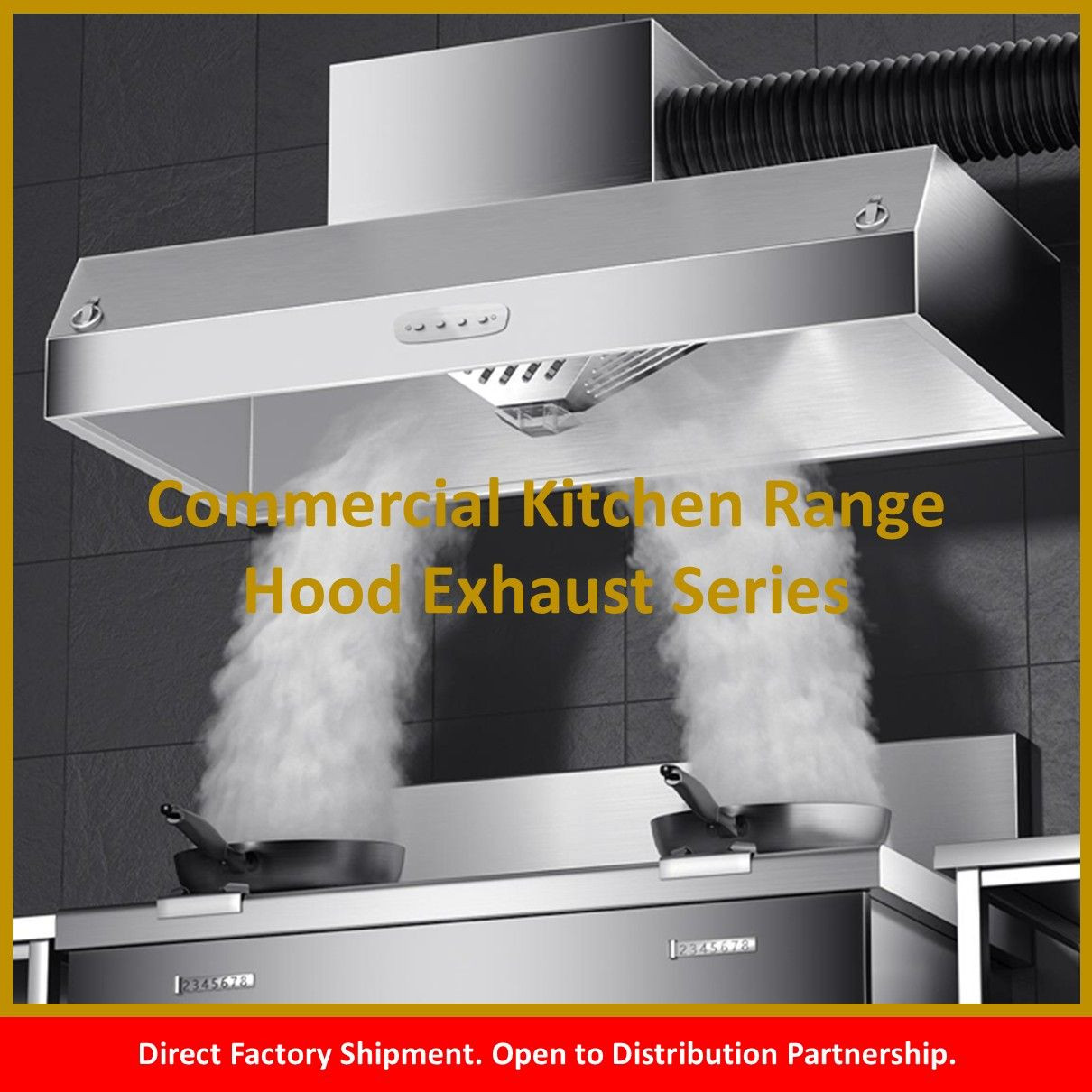 Buy Commercial Kitchen Range Hood Exhaust Series from YF Selections ...