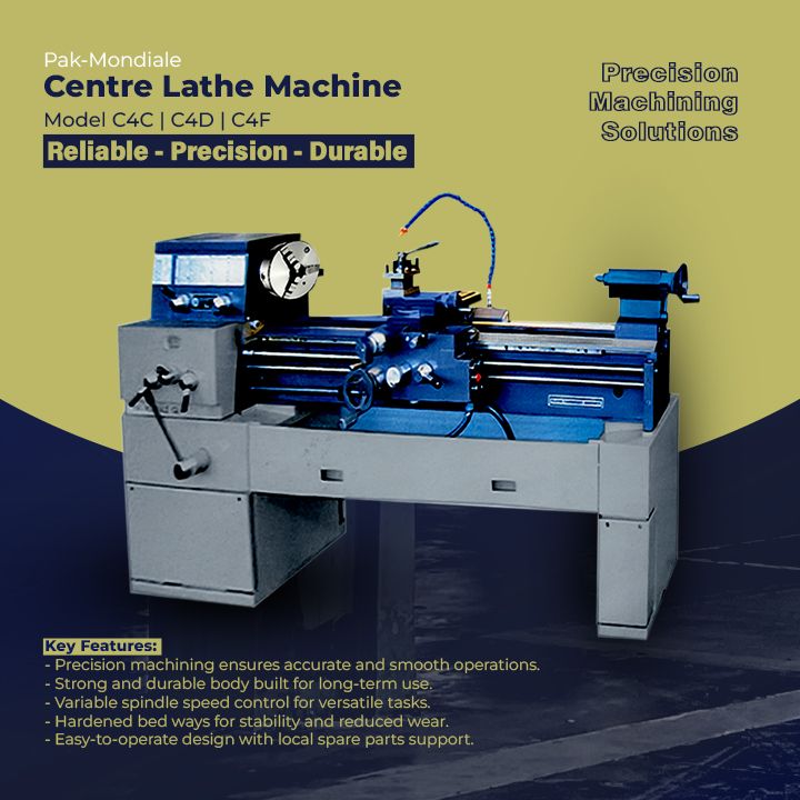 Buy Pak Mondiale Centre Lathe Machine from Pakistan Machine Tool ...