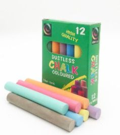 Buy Dustless Chalk 12pcs Calcium Carbonate Chalk For Blackboard from ...