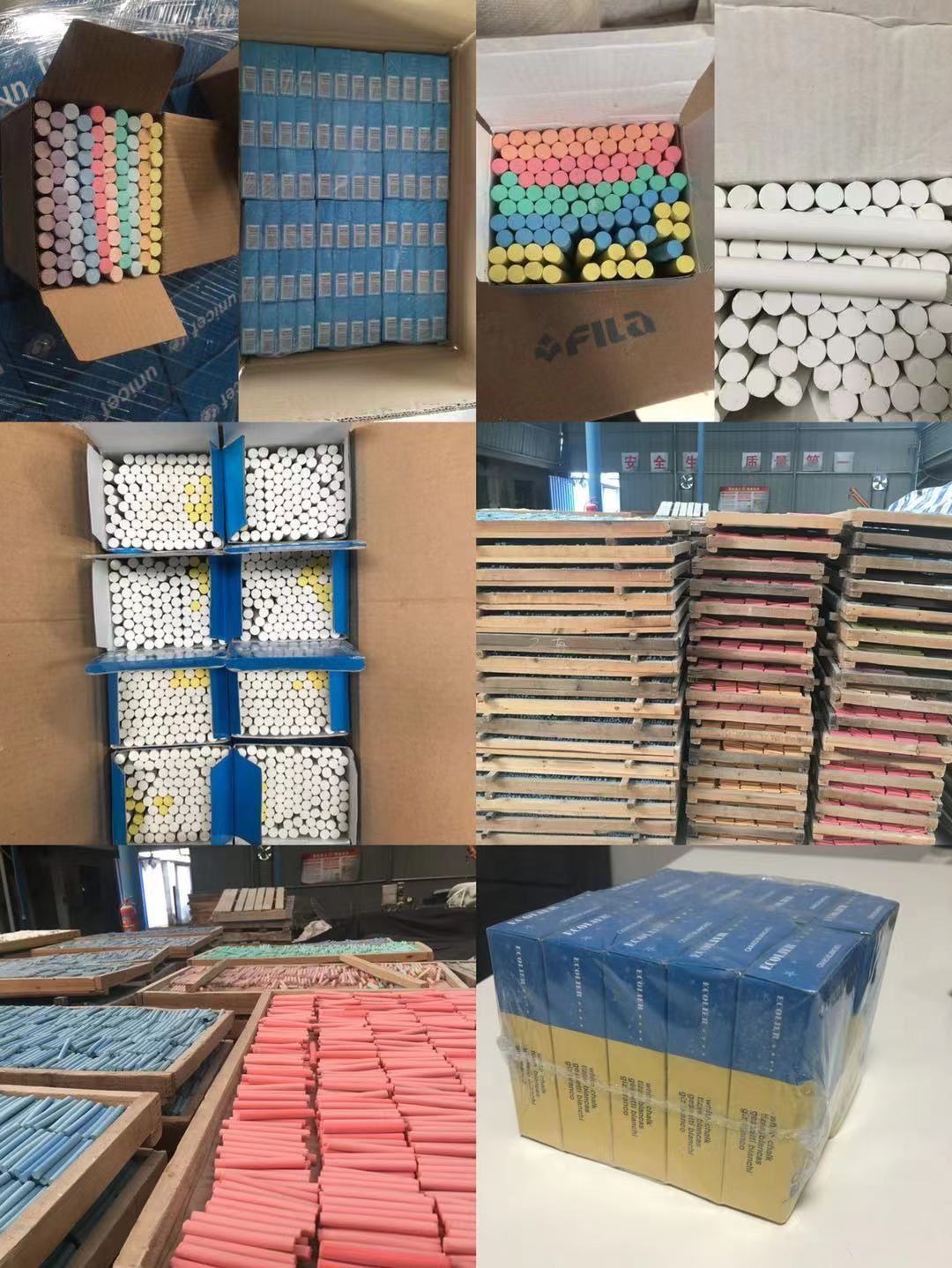 Buy Dustless Chalk 12pcs Calcium Carbonate Chalk For Blackboard from ...