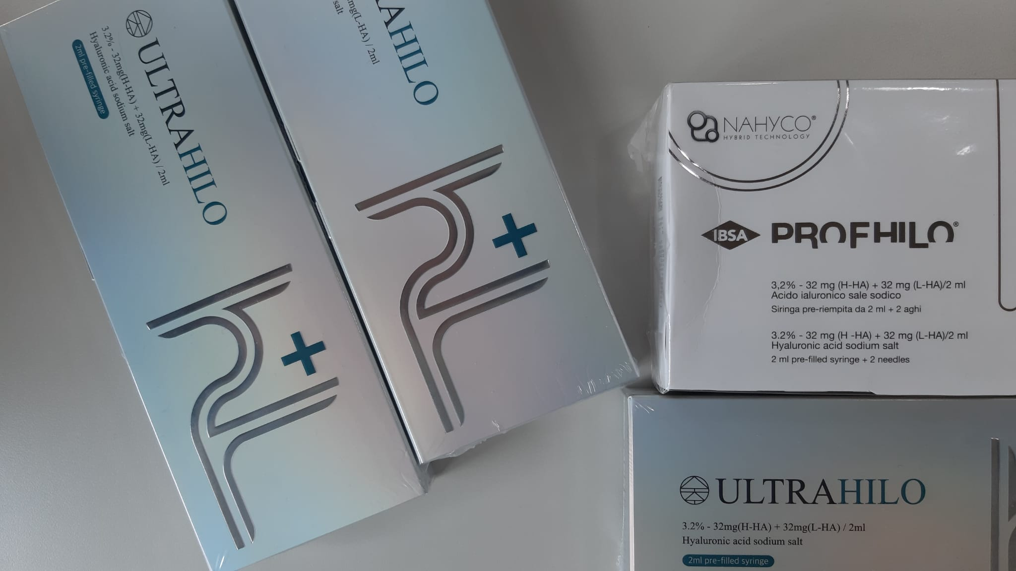 Buy Korea Ultrahilo H + L 64mg / 2ml Profhilo 5points Injection Face Lifting Dermal Filler from ...