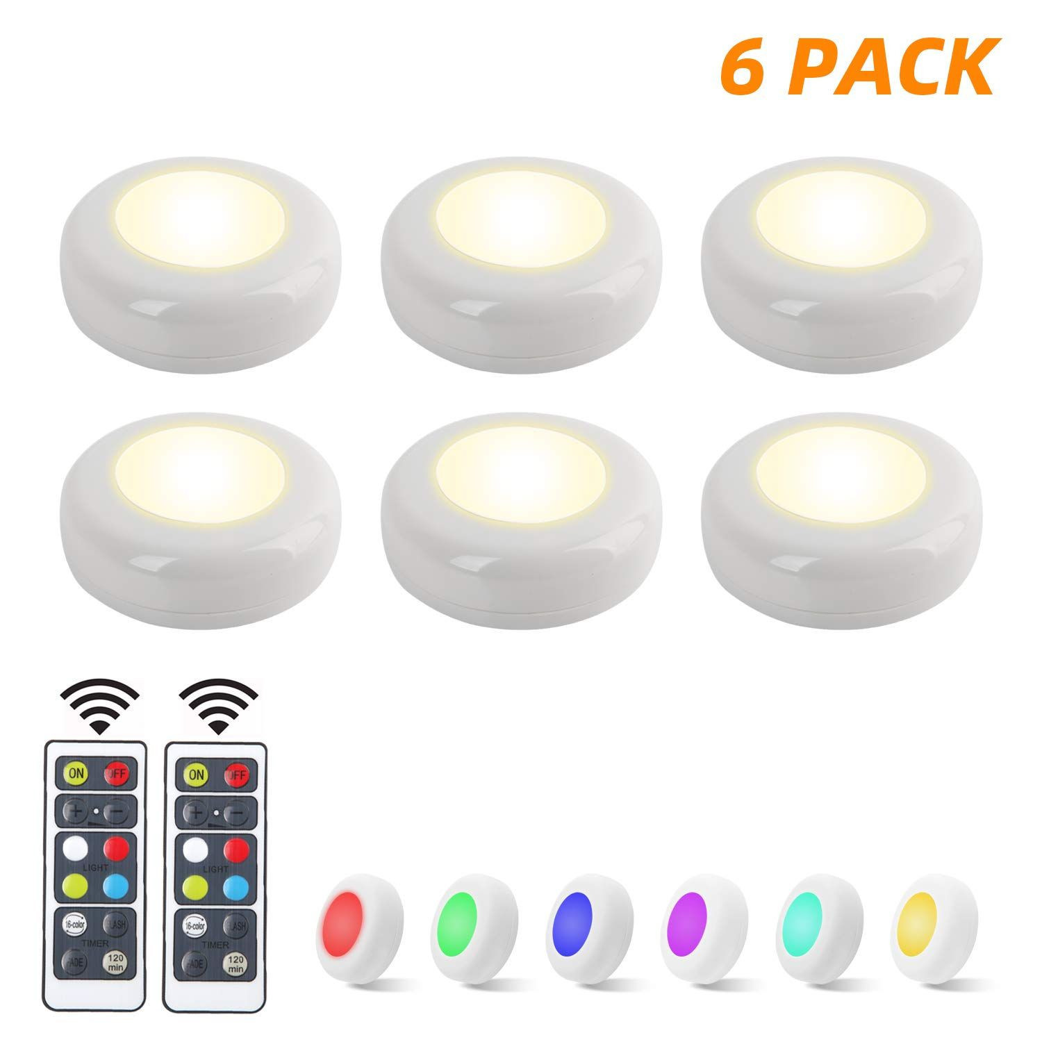 Buy Wireless Touch Sensor Color Changing Battery Operated Rgb Puck ...