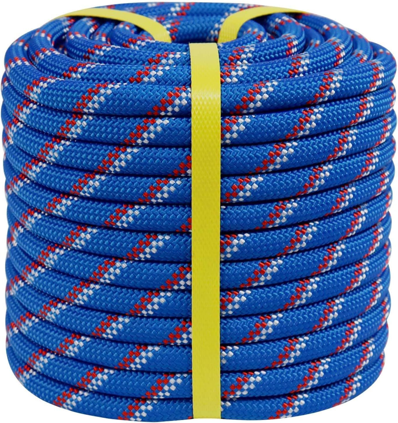 Buy Double Braided Arborist Rigging Rope (1/2 In X 100 Ft) Strong ...