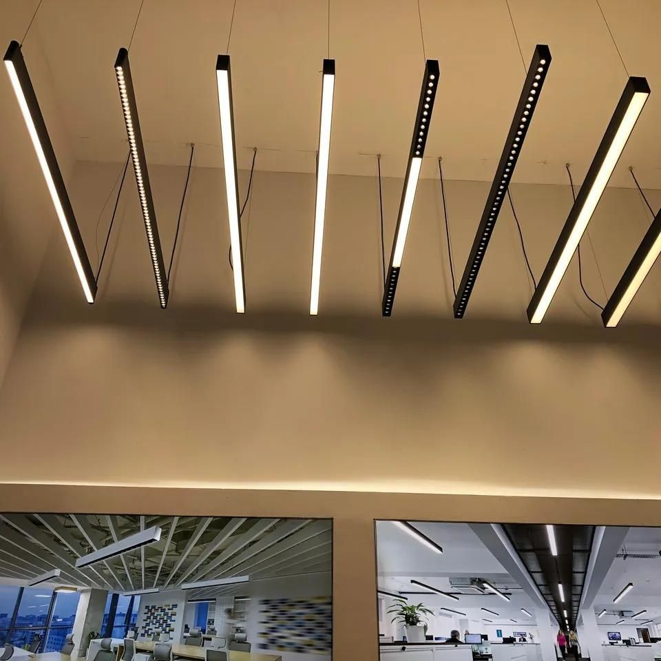 Buy Office Linear Led Chandeliers Pendant Linear Lights 40w from Foshan ...