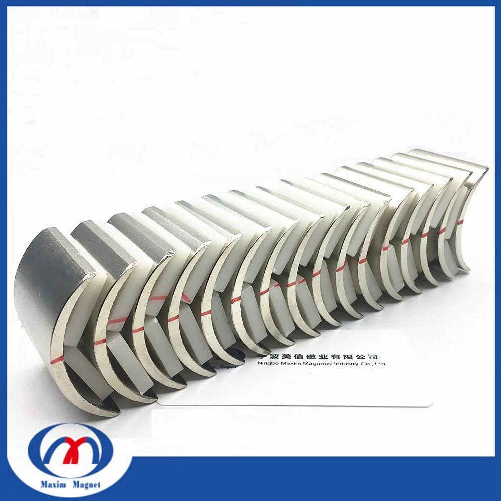 Buy Arc Shaped Neodymium Magnet Segment For Electric Motors from Ningbo ...