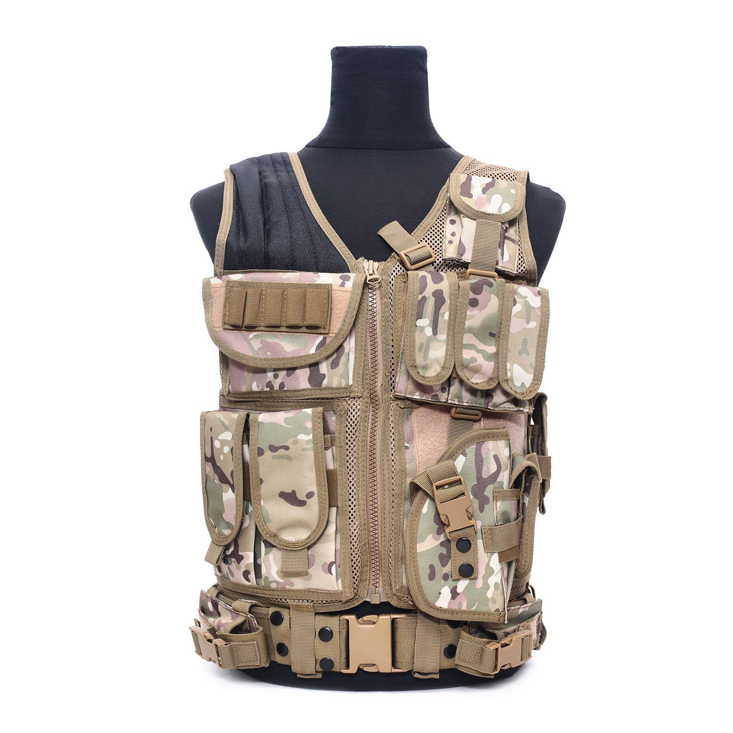 Buy Outdoor Camouflage Tactical Combat Vest, Tear-resistant Material ...