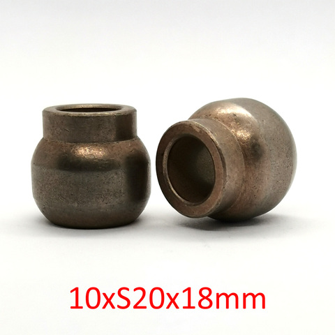 Buy 10xs20x18mm Iron Copper Fe Cu Outer Spherical Slide Bearing Bushing ...