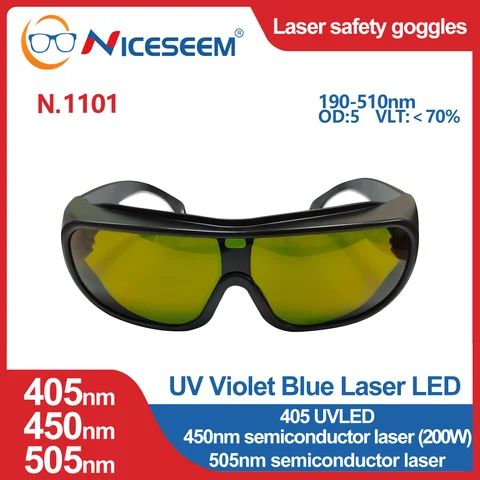 Buy 190-510nm C Laser Diode Module200nm Led Lens Protective Glasses Glass Safety Laser Goggles ...