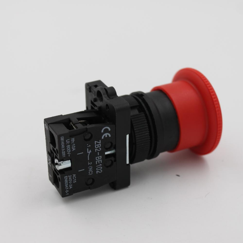 Buy 22mm Emergency Stop Switch Push Button Xb2-es542 With Mushroom Head ...