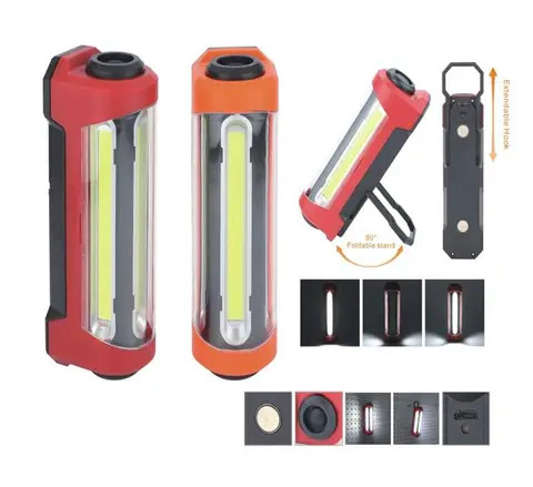 Buy 3*3w Cob Input Magnet Led Rechargeable With Extendable Hook Work ...