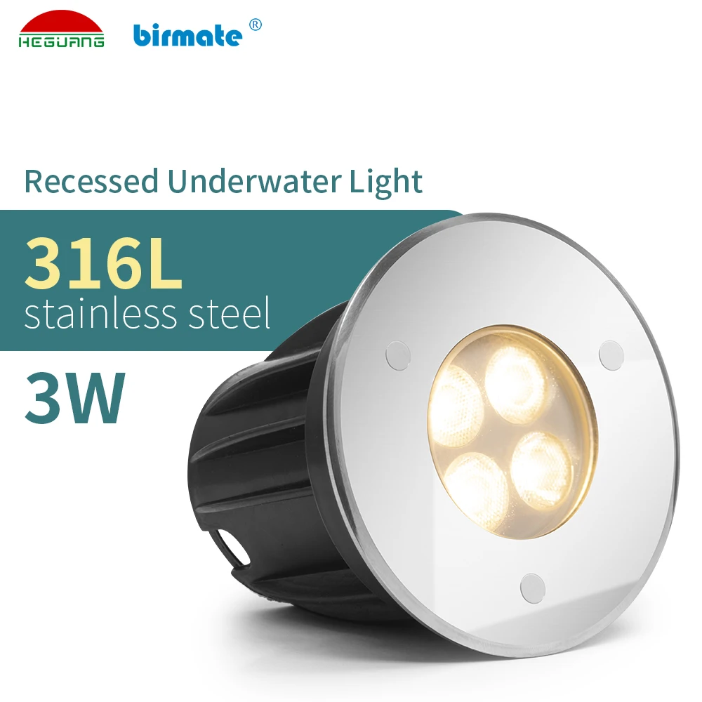 Buy 3w Led Recessed Swimming Pool Underwater Led Lights Outdoor ...
