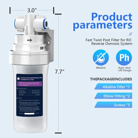 Buy 800gpd Greater Water Output 3"*7.7" Stand Alone Activated Carbon ...