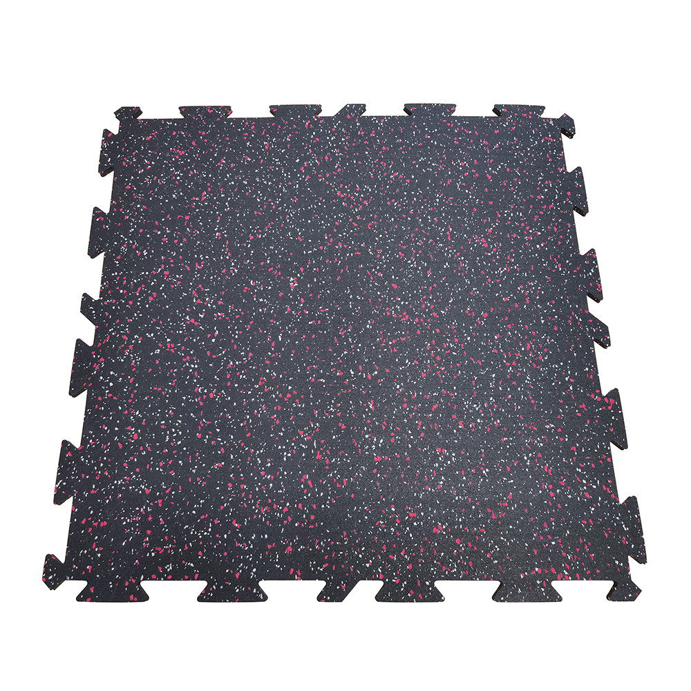 Buy 8mm Thick Interlocking Rubber Floor Mat Tiles For Crossfit Gym ...