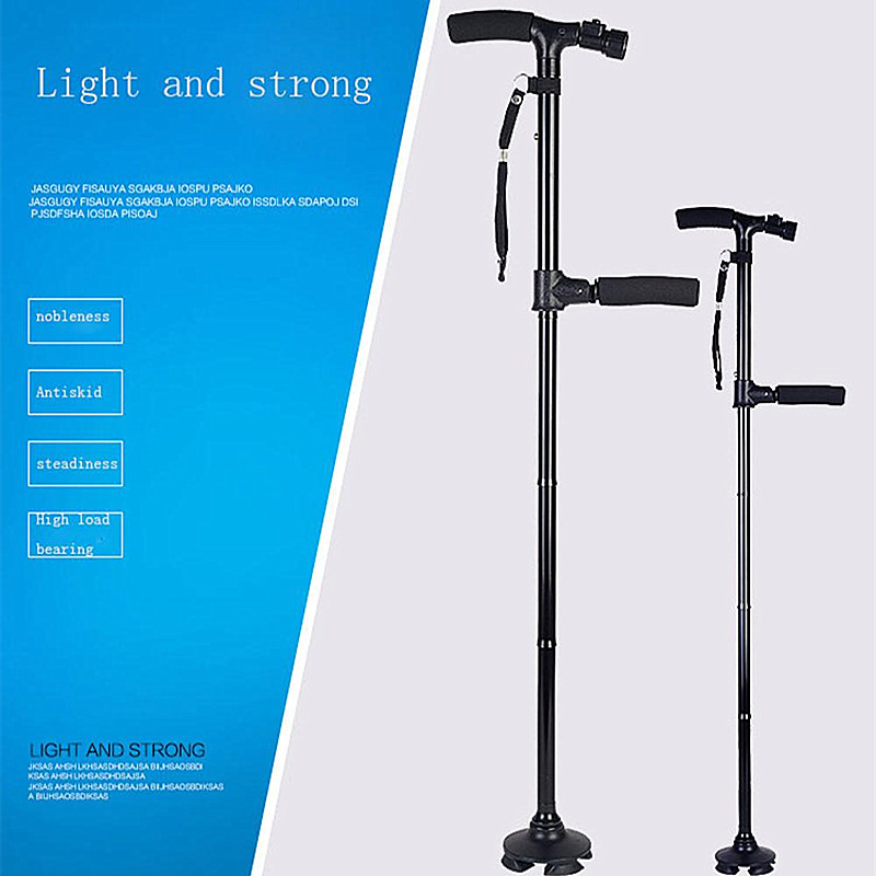 Buy Aluminum Folding Walking Cane With Led Light Walking Stick For ...