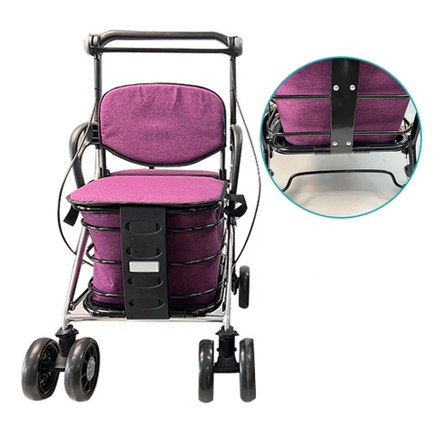 Buy Amazon Aluminium Alloy Foldable Carts With Seat Adjustable Utility ...