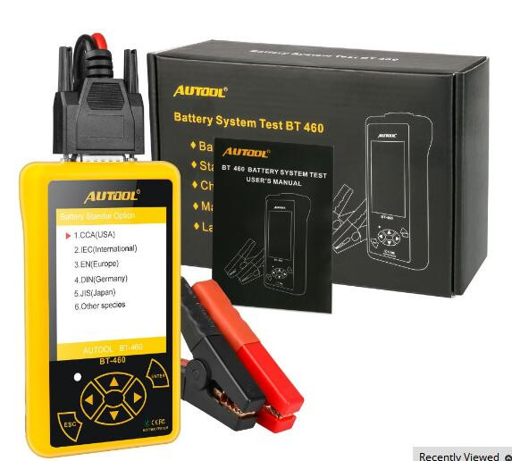 Buy Autool Bt460 Car Battery Tester 12v 24v Heavy Duty Auto Battery ...