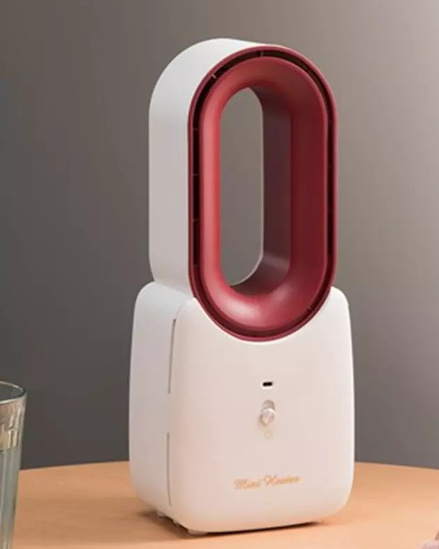 Buy Bladeless Design Safety Mini Small 3 Seconds Heated Fan With Cool ...