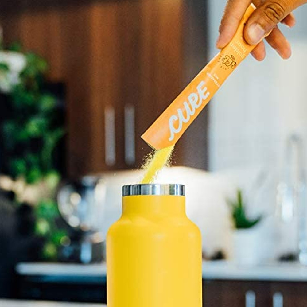 Buy Cure Hydration 14ct Pouch Ginger Turmeric Organic Electrolyte ...