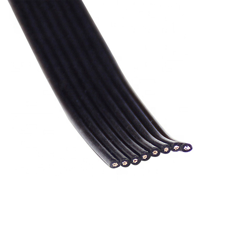 Buy Custom Black Color Ribbon Electrical Wire 28awg 6 12 14 16 20 24 44 ...