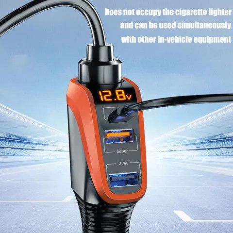 Buy Custom Display Power 12v Double Pd 30w Type-c Usb 1 Sockets Lighter ...