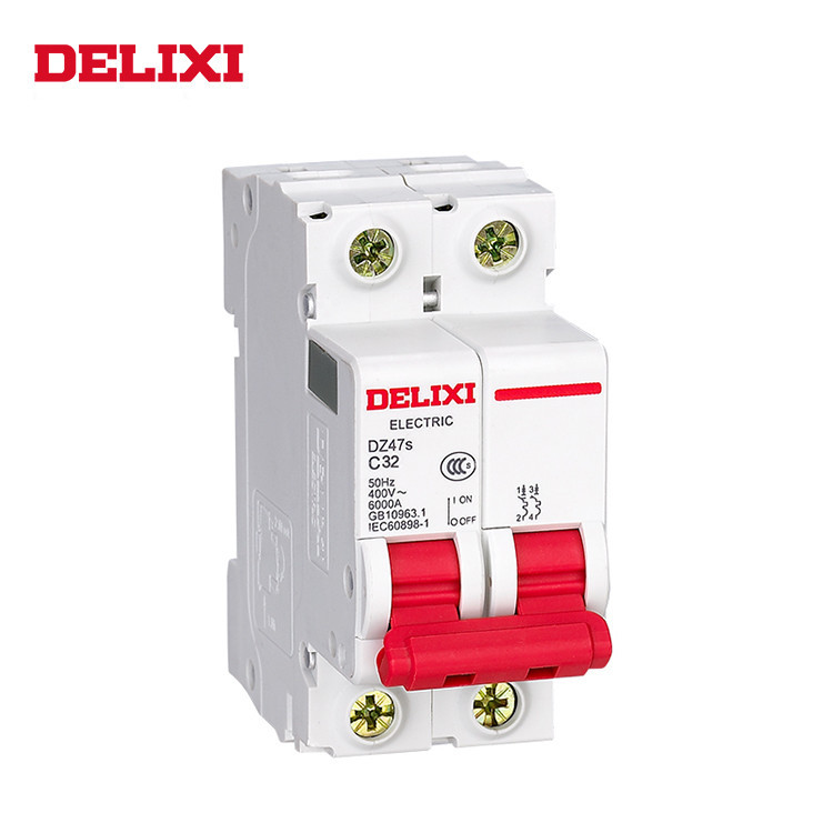 Buy Delxi Dz47s 2 Pole Dc Mcb 10a 16a 20a 25a 32a 40a 50a 63a 20 Mcb Air Mini Circuit Breaker ...