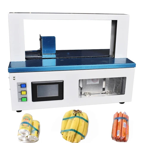 Buy Desktop Automatic Pp Banding Machine Paper Roll Tape Money Band ...