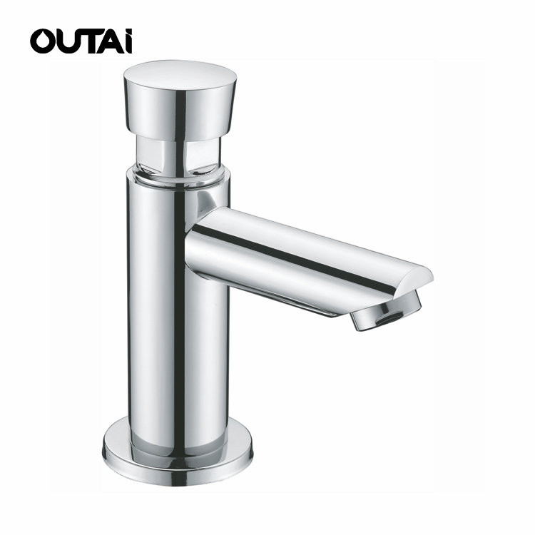 Buy Easy Use Self Closing Push Button Wash Basin Tap Time Delay Water ...