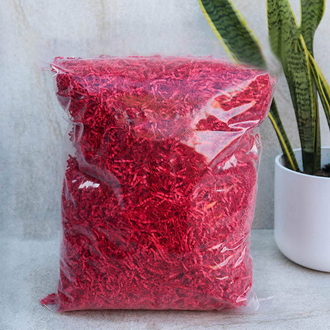 Buy Eco Friendly Red Color Recyclable Gift Tissue Paper Shred Curley ...