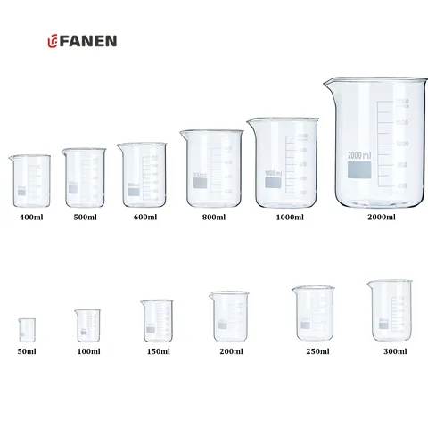 Buy Fanen 50-2000ml Heat Resistant Borosilicate 500ml Lab Glass Beaker ...
