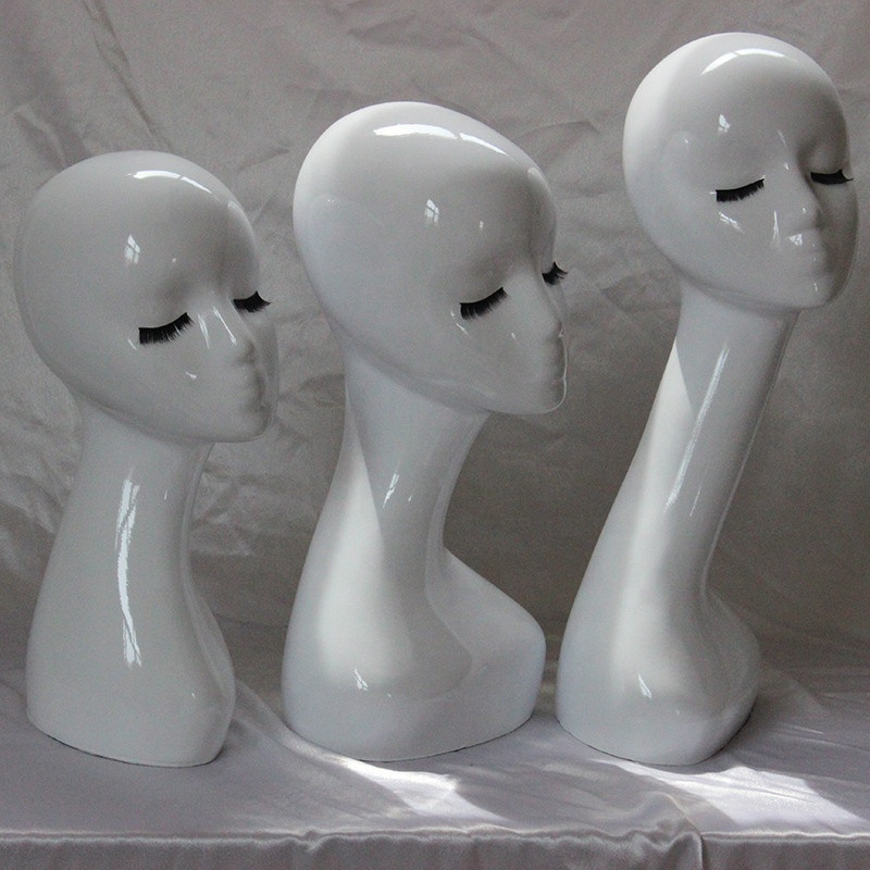 Buy Female Frp Abs Resin Mannequin Head For Shop Window Display Prop ...