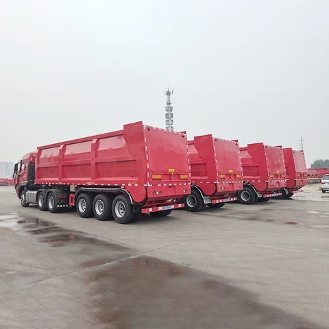 Buy High Quality Automatic Belt Discharge Crawler Dump Semi Truck ...