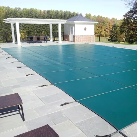 Buy High Quality Polypropylene Swimming Pool Safety Cover Pp Green Mesh ...
