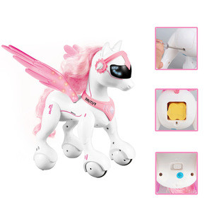 Buy Intelligent Remote Control Horse Educational Voice Commands Rc ...