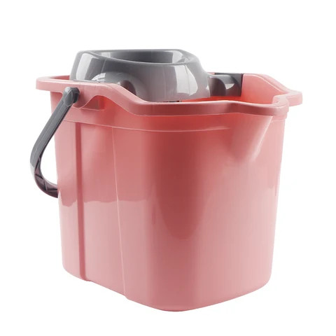 Buy Large Capacity Pink Bucket With Wheels Premium Pp Material Durable ...