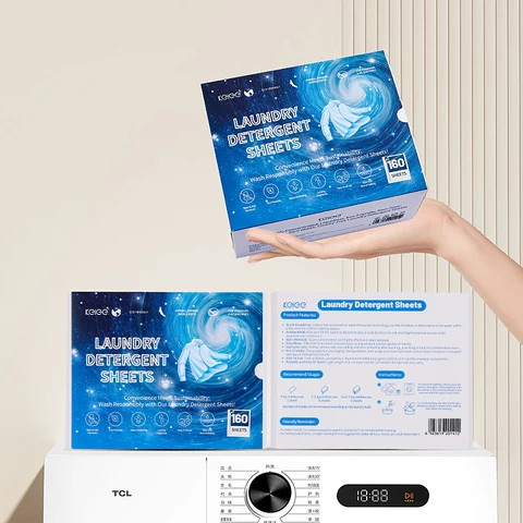 Buy Laundry Washing Powder Detergent Sheets Clothes Washing Paper Clean ...