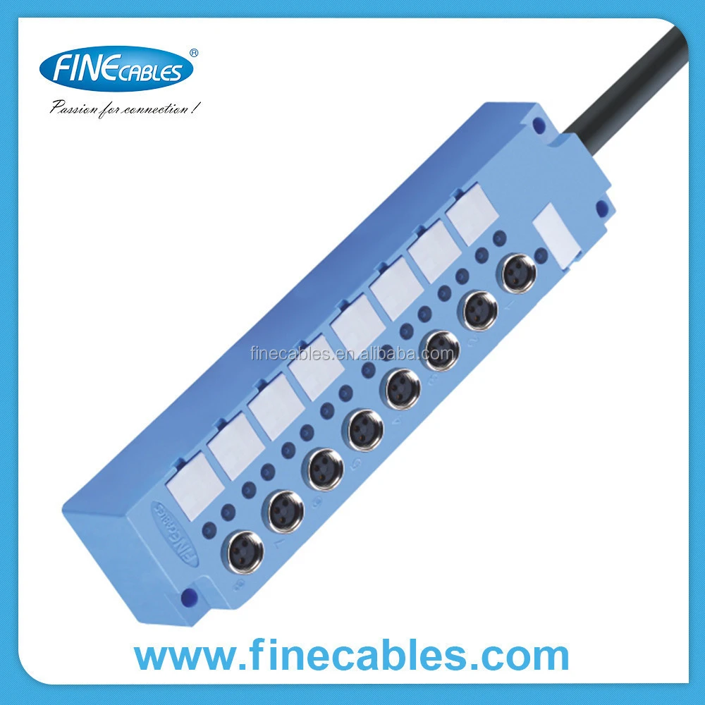 Buy M8 Termination 8 Way Ports Ip67 Electrical Pvc Waterproof 4x4 ...
